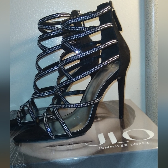 Jennifer Lopez | Shoes | Jennifer Lopez Torrie Black Elegant Sandals ...